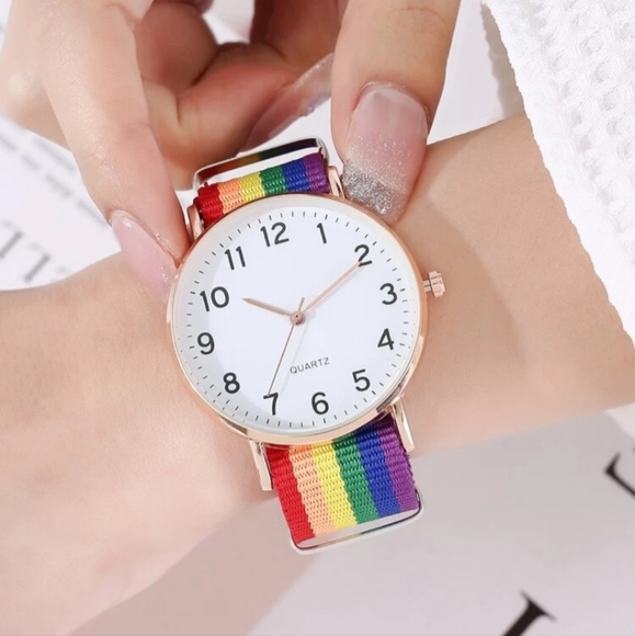 None | Accessories | Lgbtq Rainbow Flag Wrist Watch Quartz Watch One ...